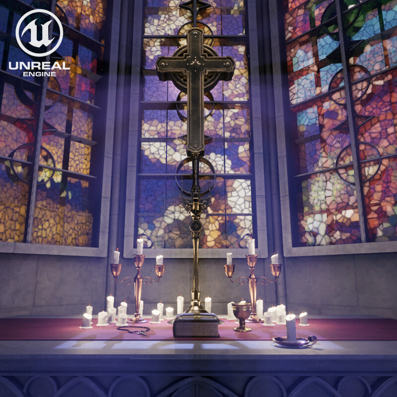 ArtStation - Gothic Cathedral - Diorama