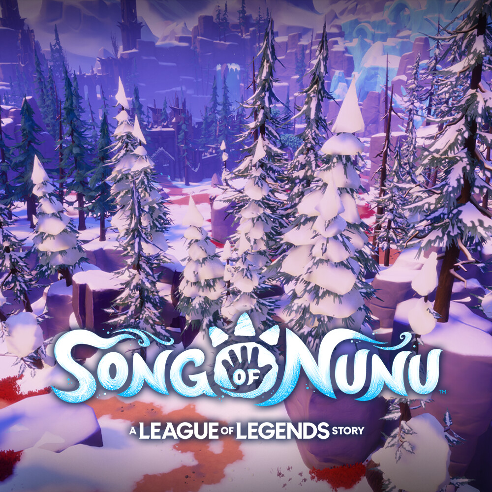 ArtStation - Song of Nunu: A league of legends story / Snowy trees set