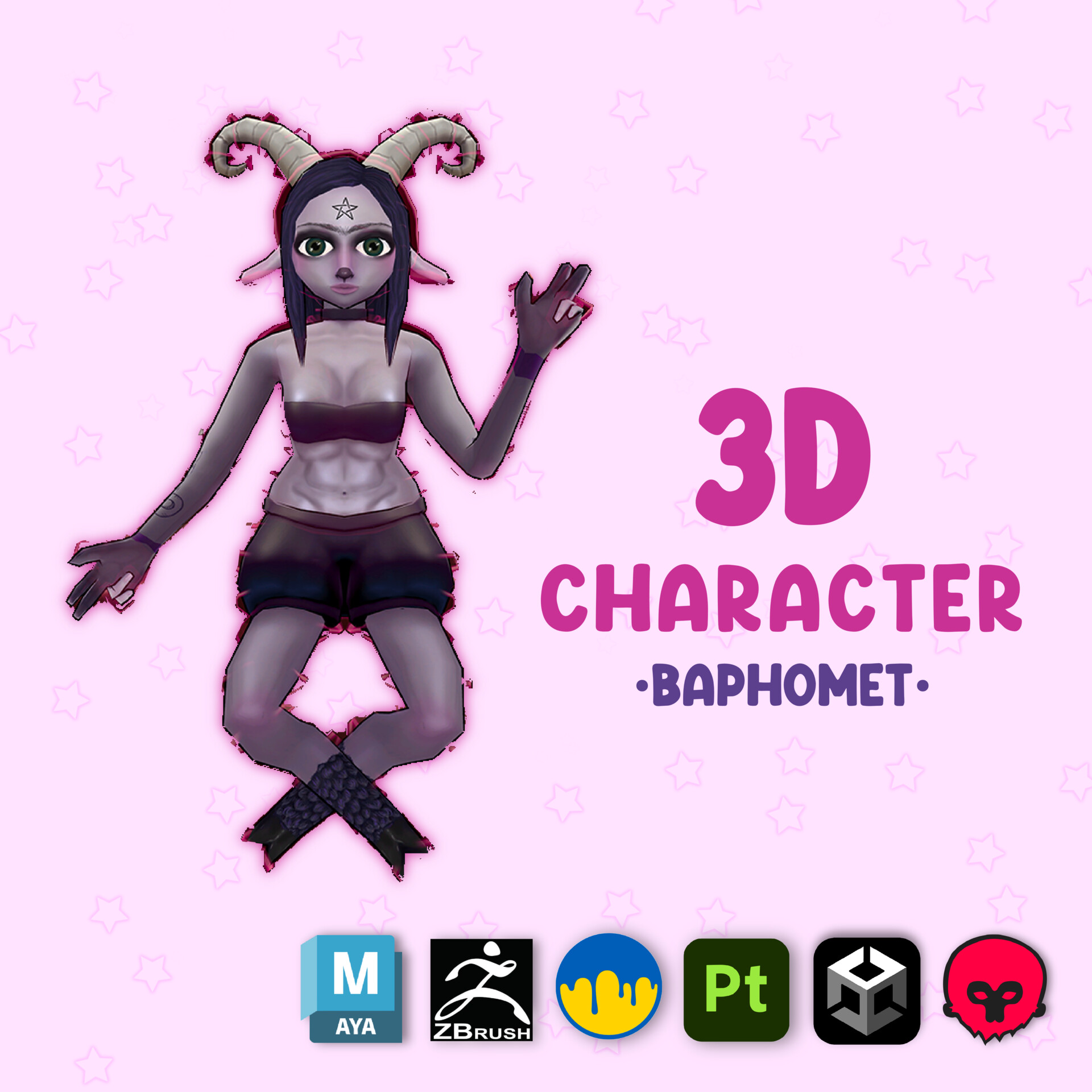 ArtStation - 3D Character Model • Baphomet