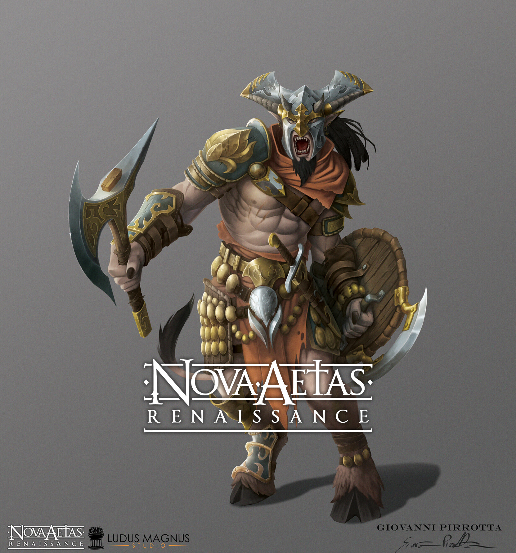 ArtStation - Nova Aetas Renaissance Faun Warrior