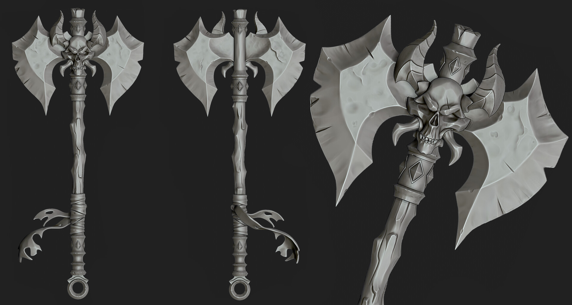 ArtStation - Darksiders Ax (sculpt)