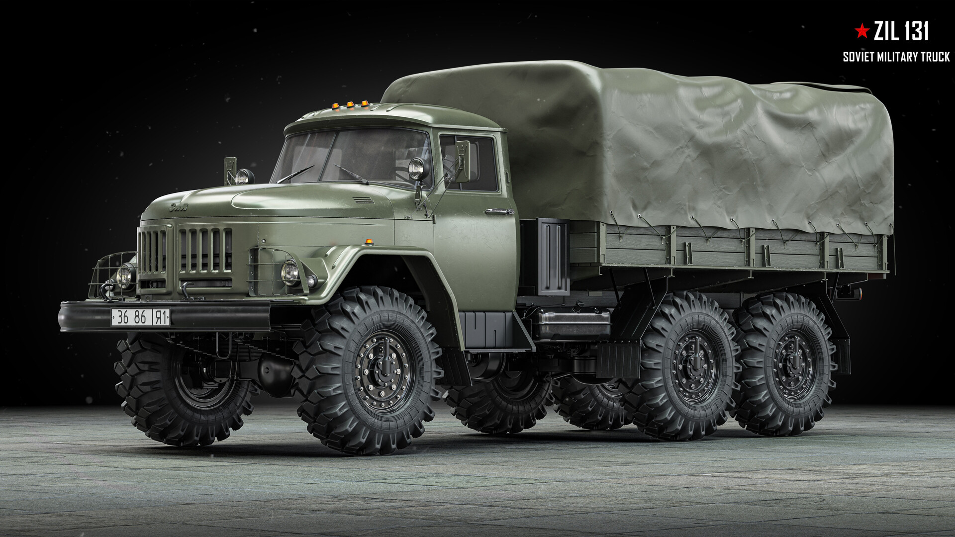 ArtStation - Zil-131 Soviet military truck