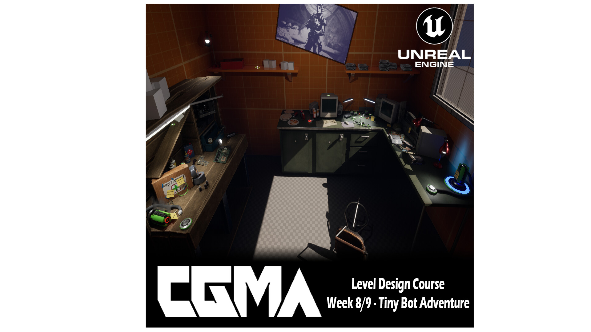 ArtStation - CGMA Level Design - Week 8/9 - Tiny Bot Adventure - Unreal 5