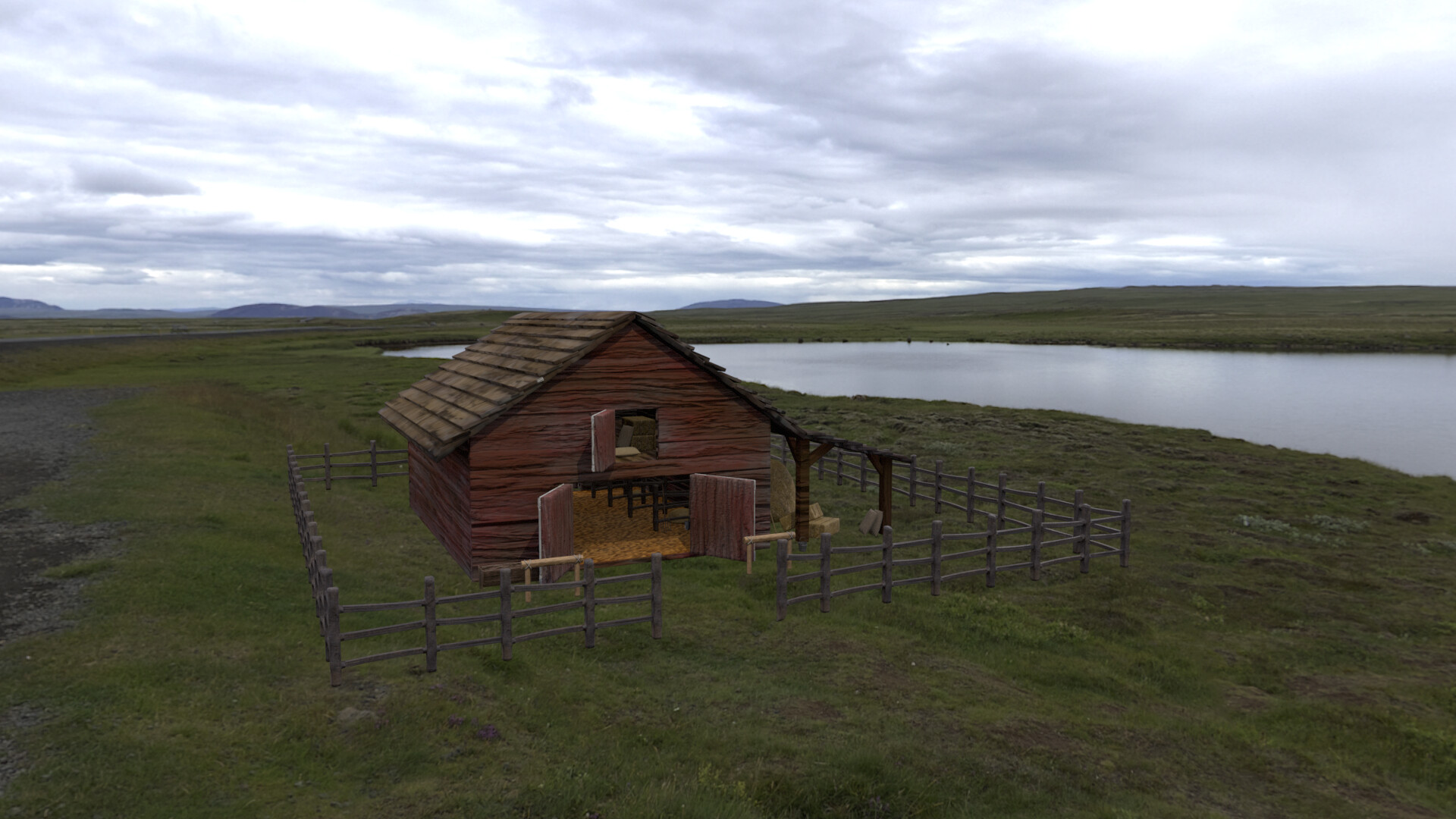 ArtStation - Barn/Livery Stable