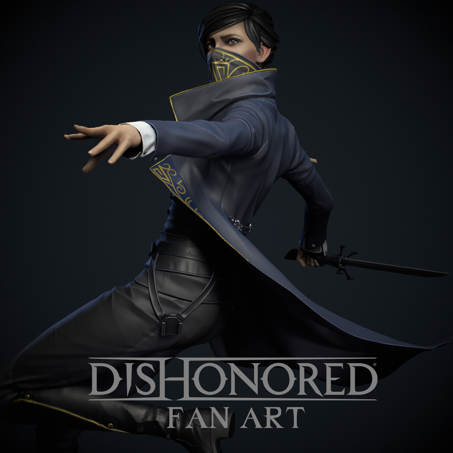 ArtStation - Emily. Dishonored fan art.