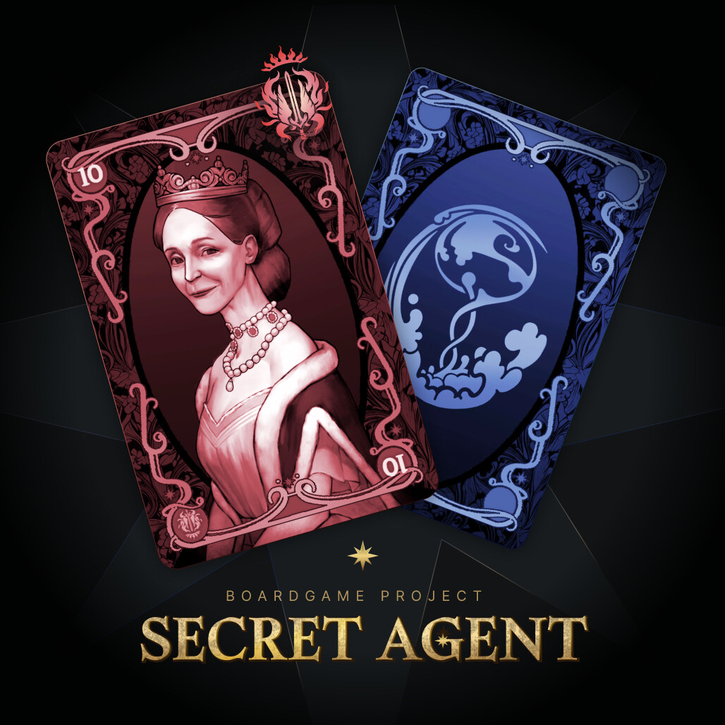 ArtStation - Secret Agent - board game project