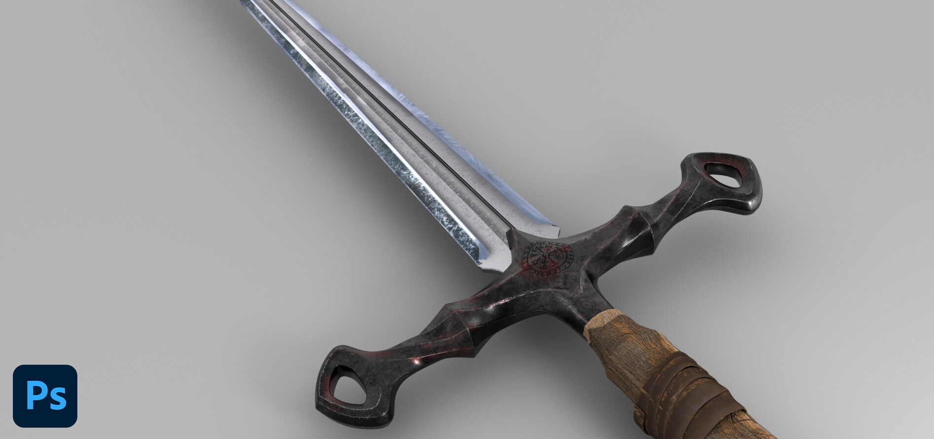 ArtStation - 3d sword texturing