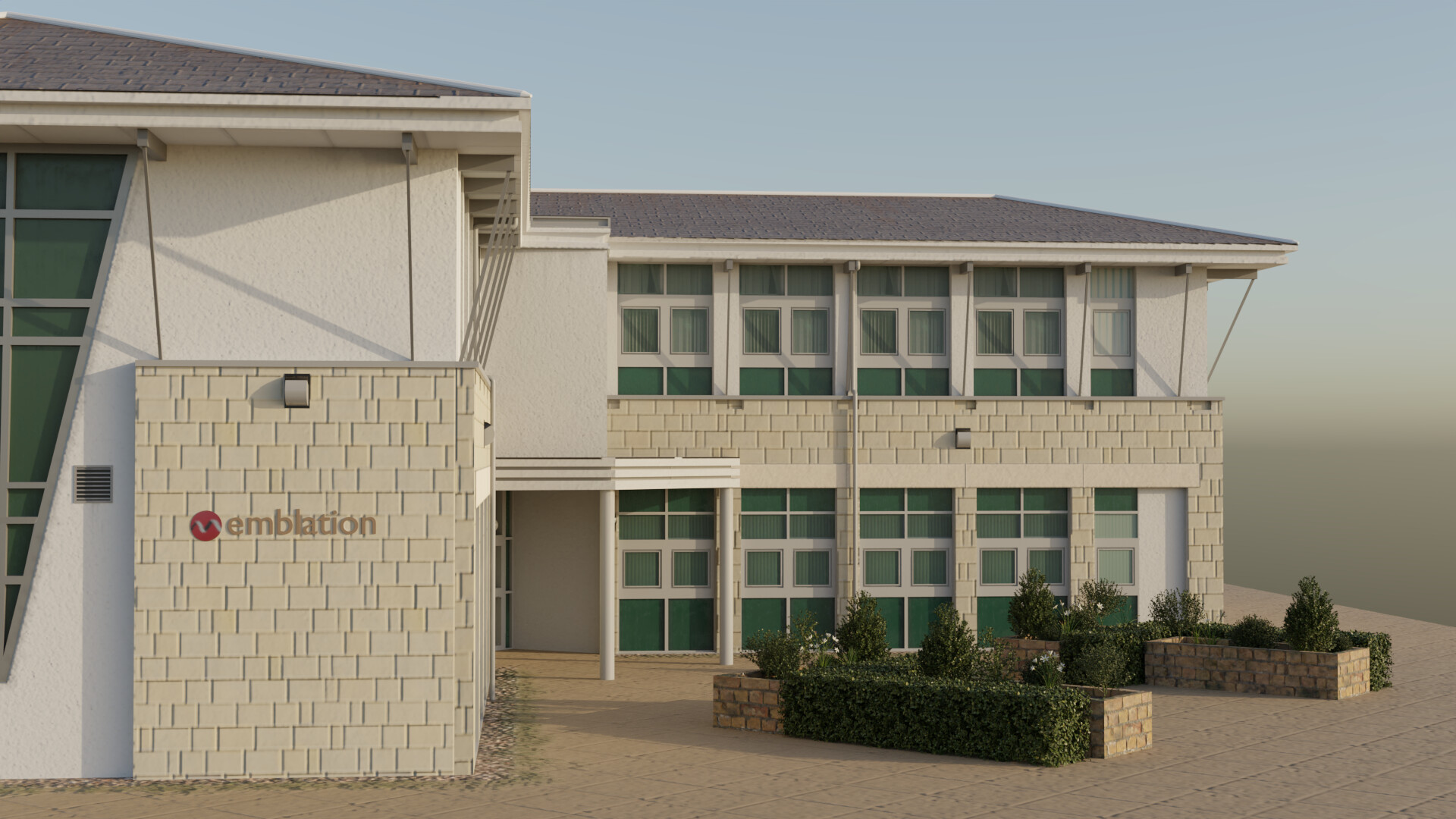 ArtStation - The office of the company Emblation