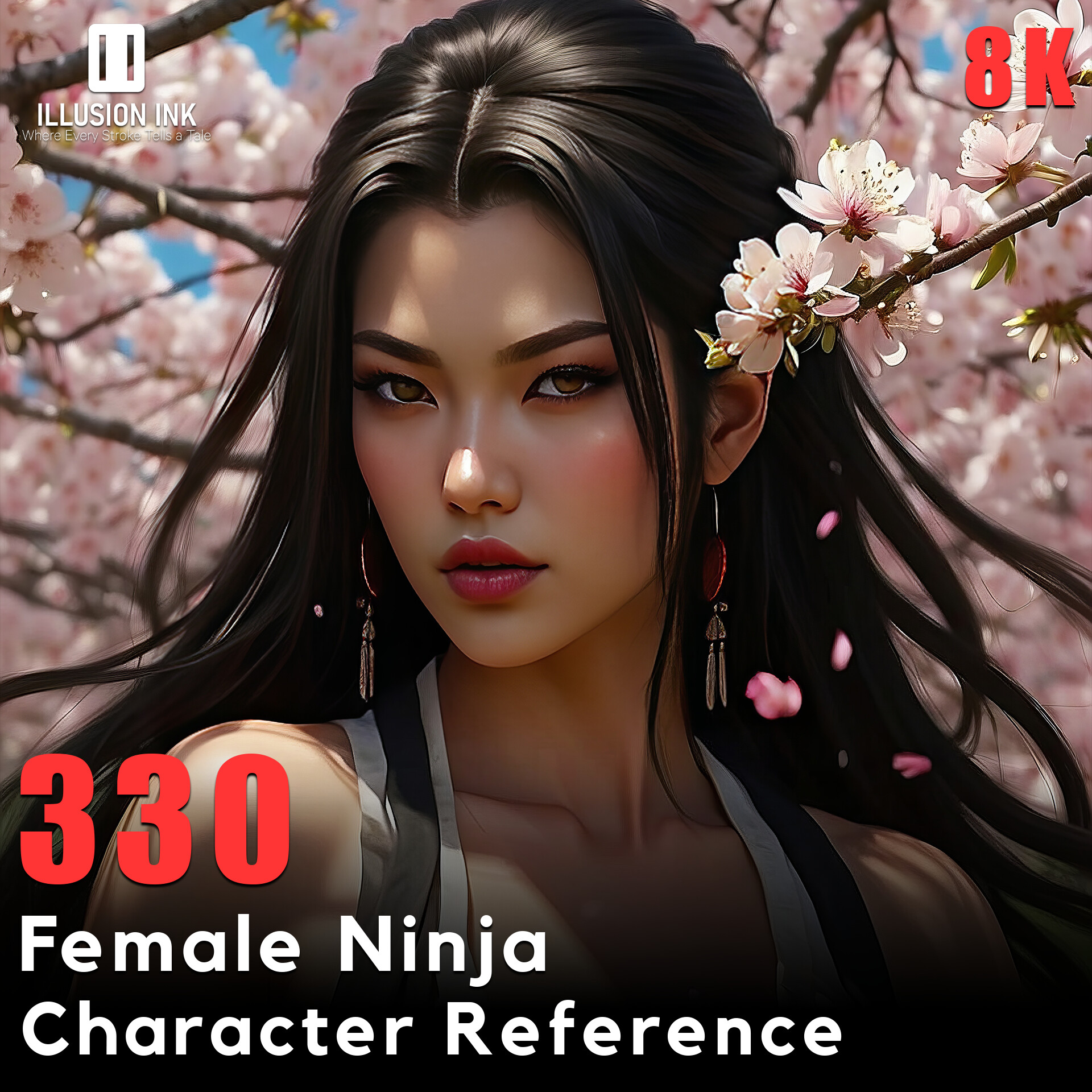 ArtStation - 330 Female Ninja Characters Reference Photos - Different ...