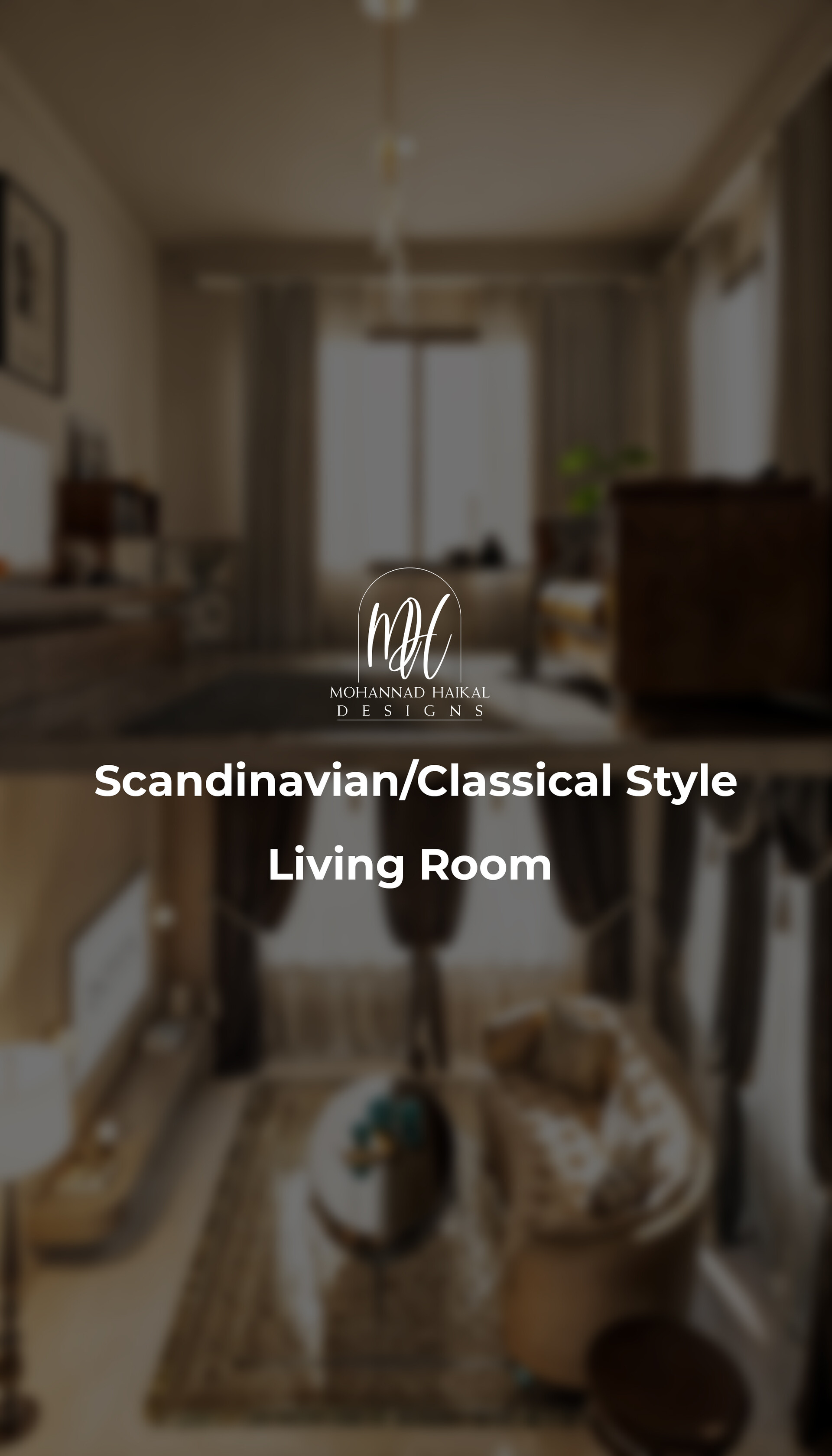 ArtStation - Scandinavian/Classical Living Room | Double-Decker-Design