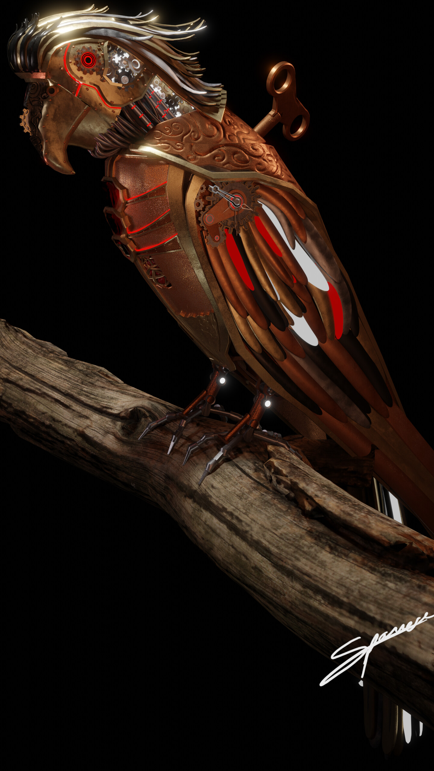 ArtStation - Cyborg Parrot