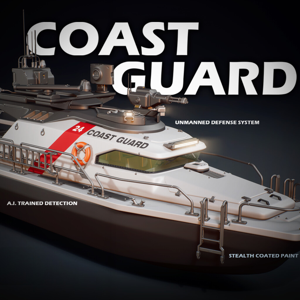 ArtStation - Coast Guard Ship