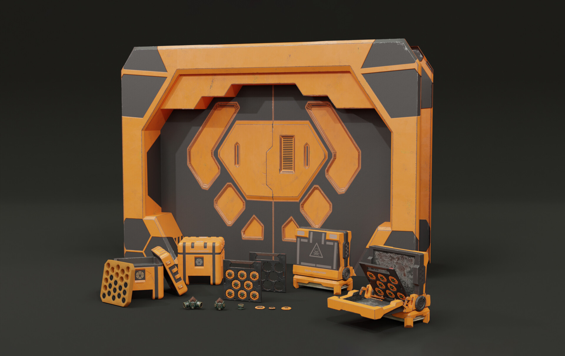 ArtStation - Sci-Fi Props for Delta: Low-Poly Environmental Assets