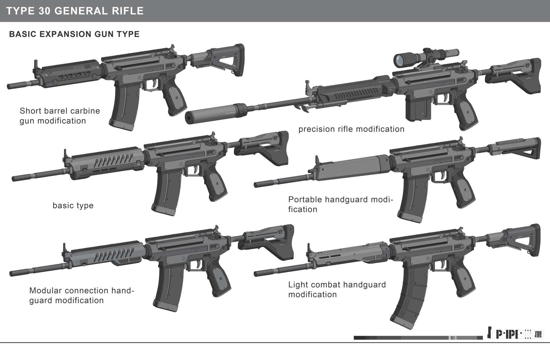 ArtStation - TYPE 30 GENERAL RIFLE