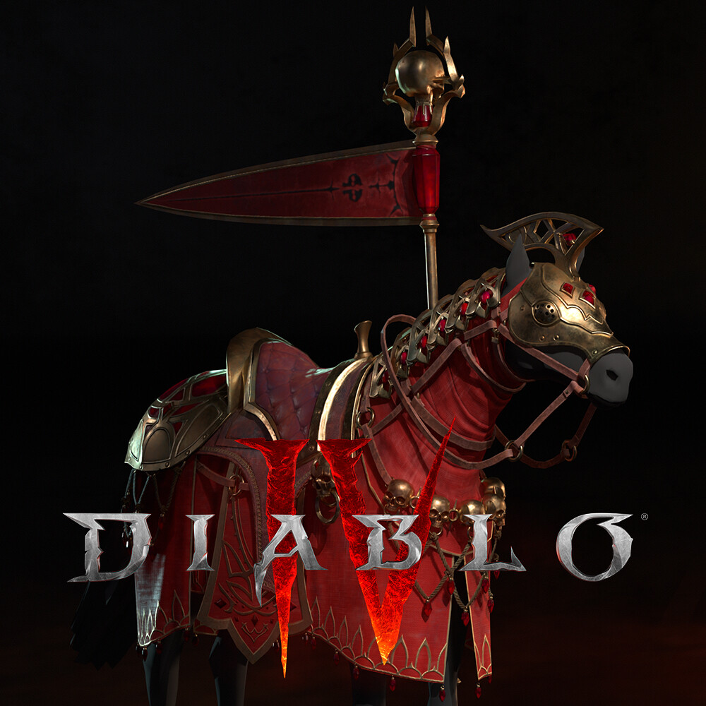 ArtStation - Diablo 4 - Brutal Wizard's Barding Mount Armor with Brutal ...