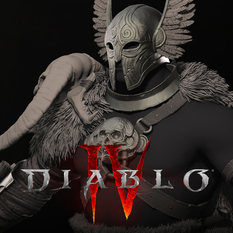 ArtStation - Barbarian Runic Set for Diablo 4