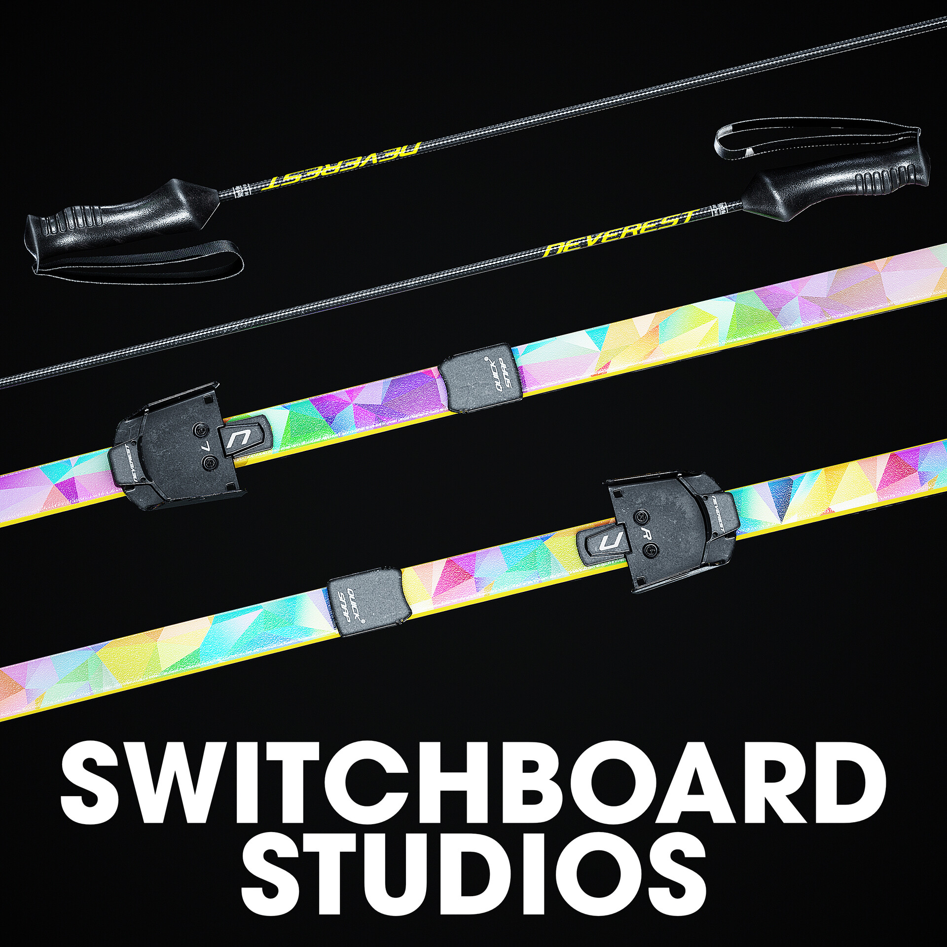ArtStation - Ski & Poles - Switchboard Studios