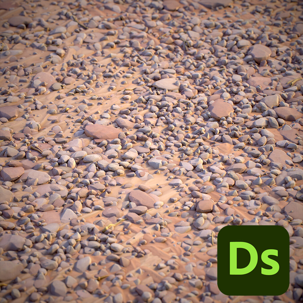 ArtStation - Stylized Rocky-Ground Material