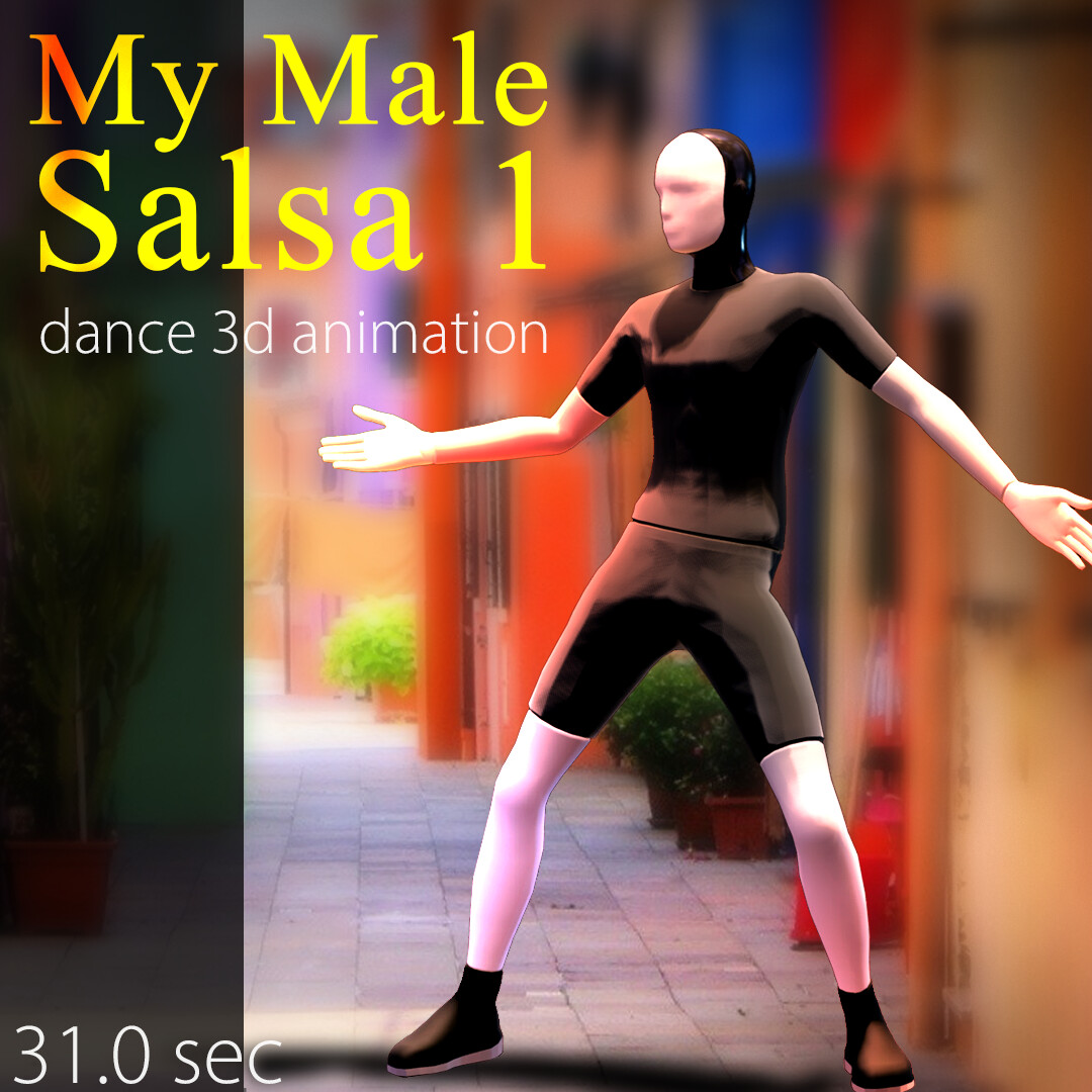 ArtStation - A&M: My Male Salsa 1 - dance loop (MocapDancer animation ...