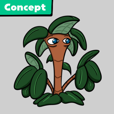 ArtStation - Rubber Tree (PvZ Plant Concept)
