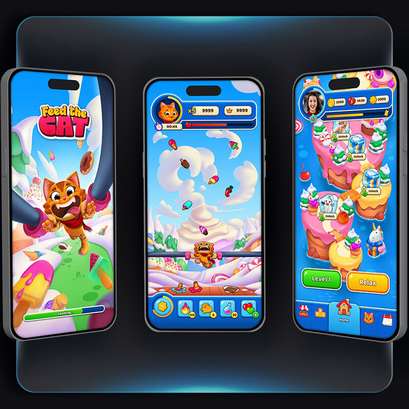 ArtStation - Feed the Cat - UI