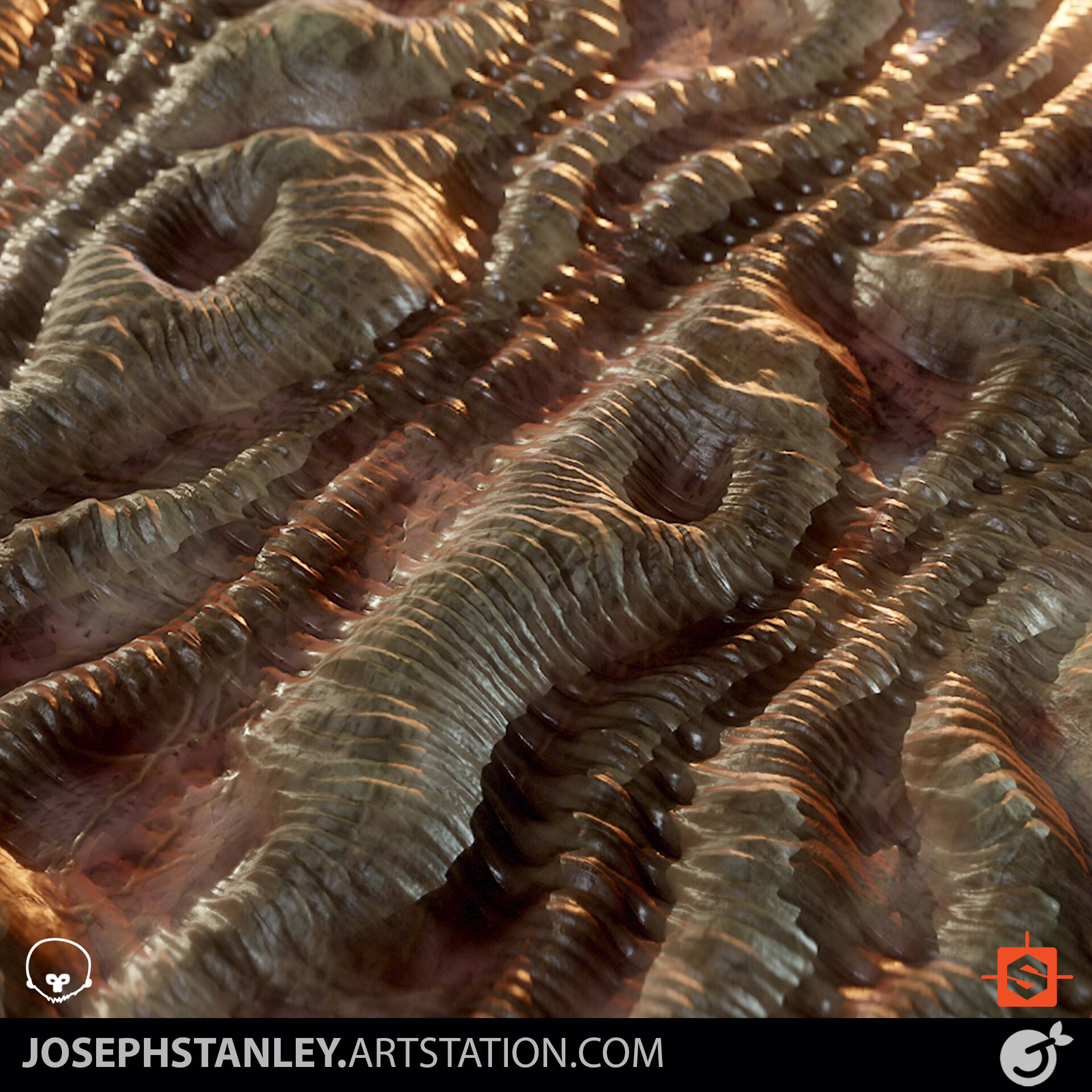 ArtStation - Alien Flesh Material