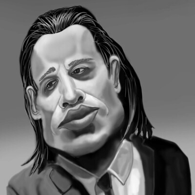 ArtStation - John Travolta Caricature