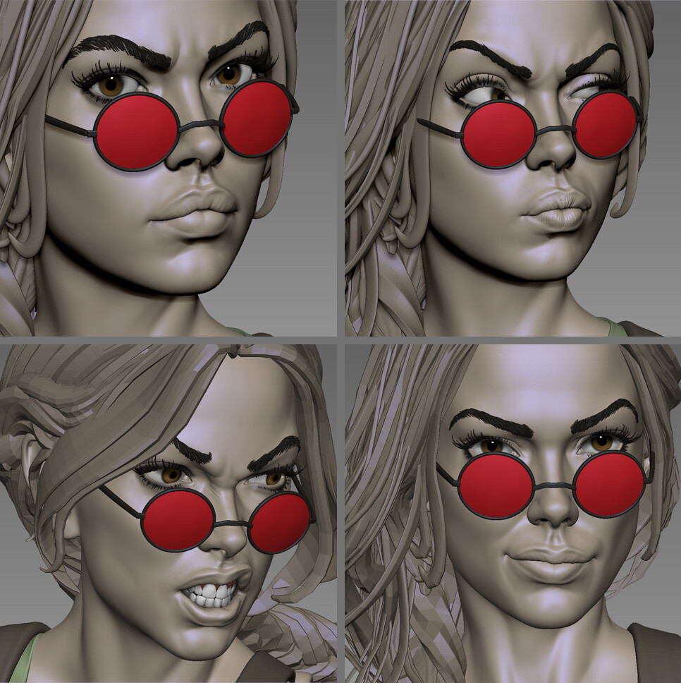 ArtStation - Lara Croft - Pose and Expression Tests