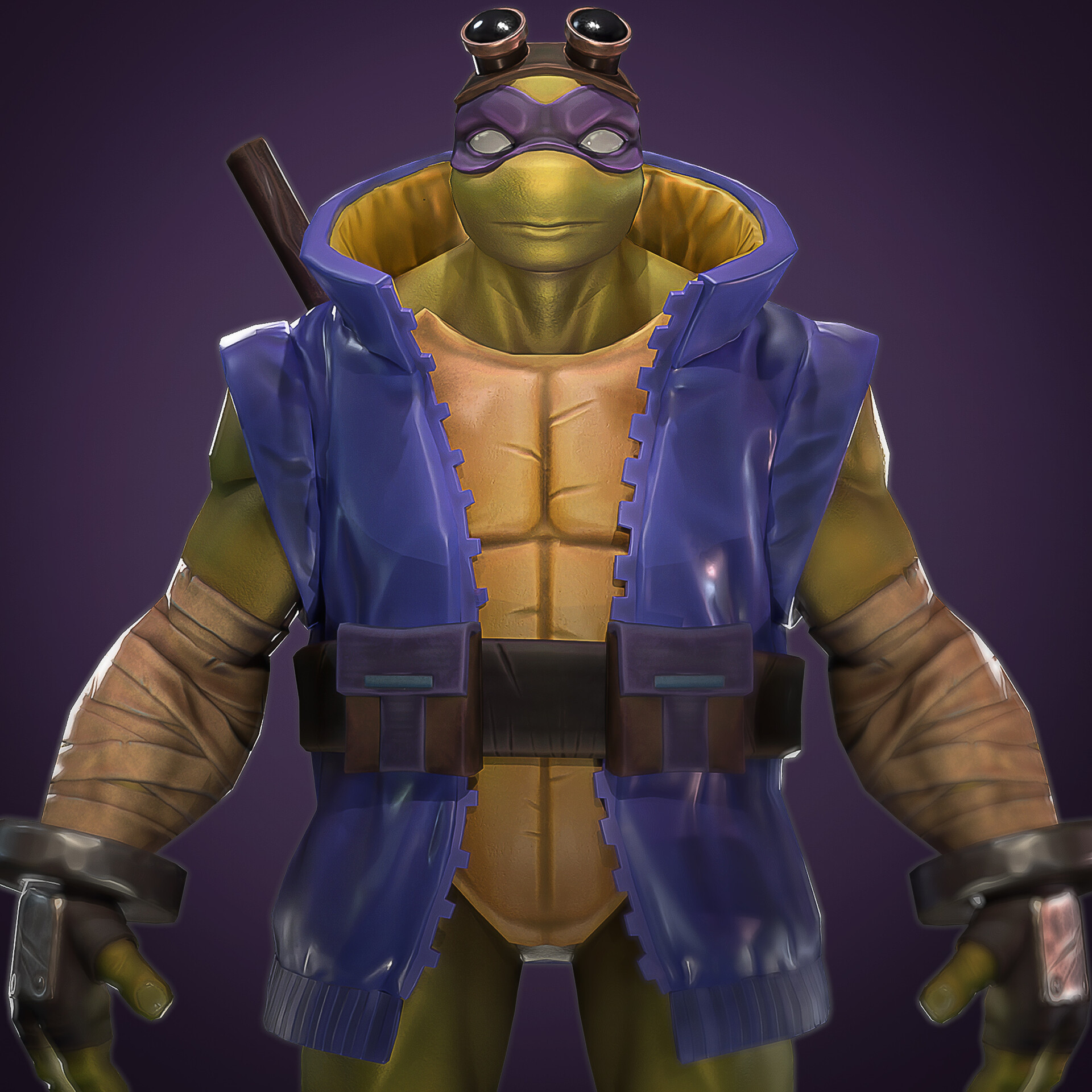 ArtStation - Test work: TMNT Donatello