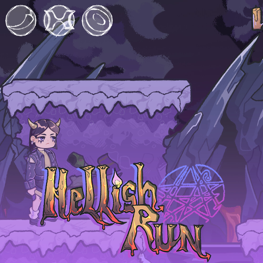 ArtStation - Hellish Run (2022) - Background and Prop Design