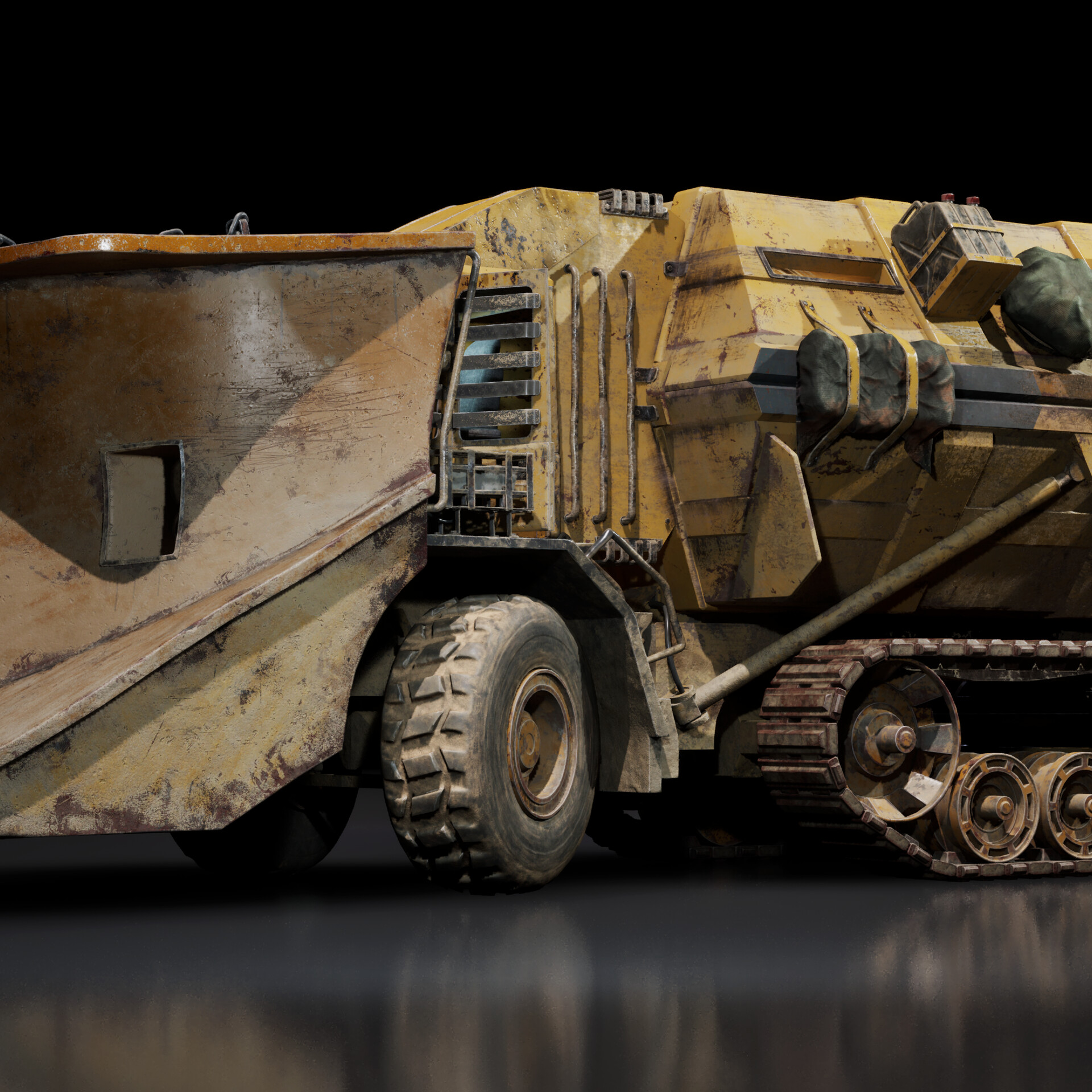 ArtStation - Post-Apocalyptic Vehicle - game-ready asset