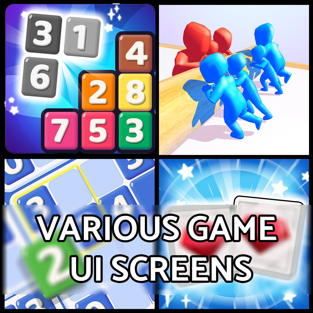 ArtStation - Various Puzzle Game UI Screens