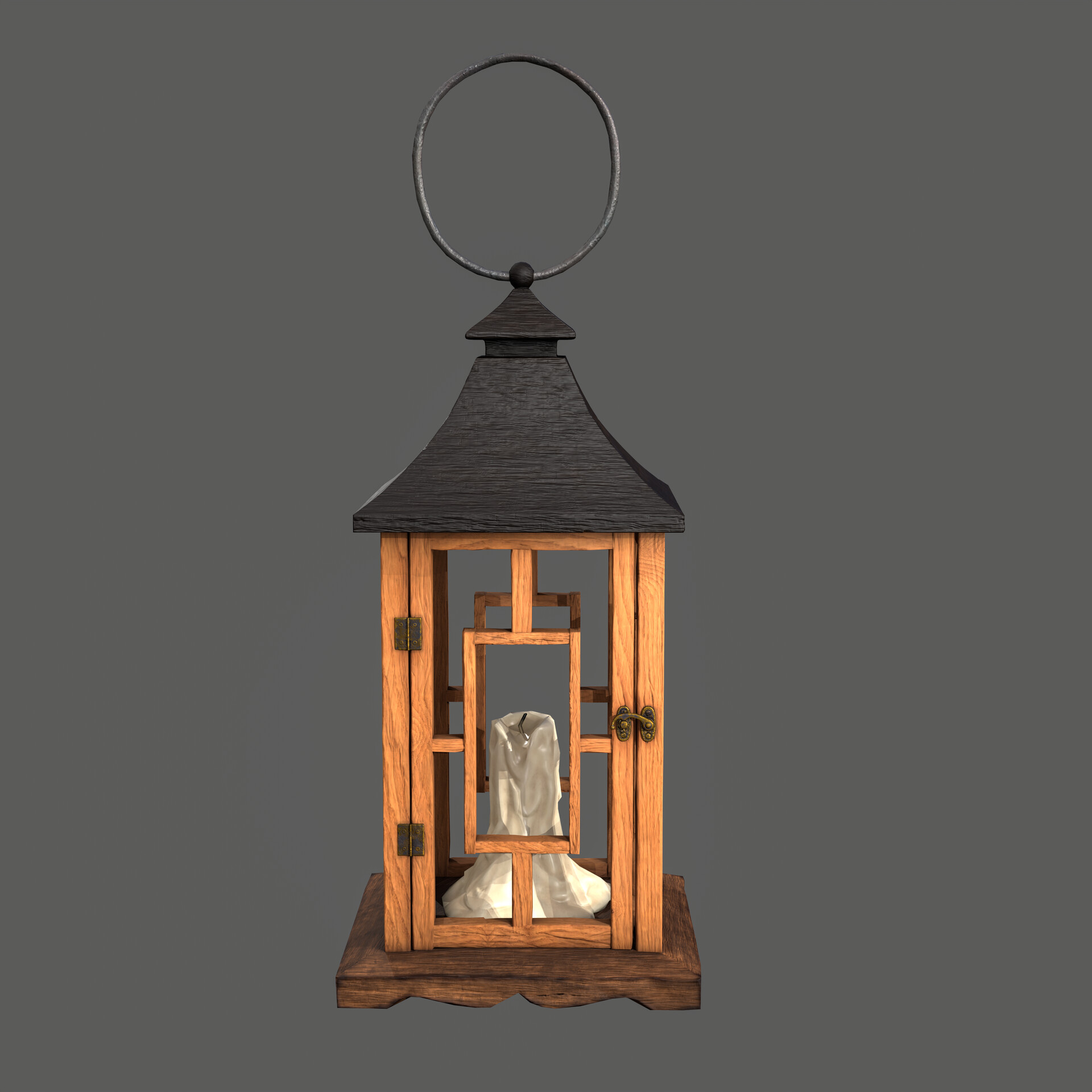 ArtStation - Lamp(Wood & Iron), Candle