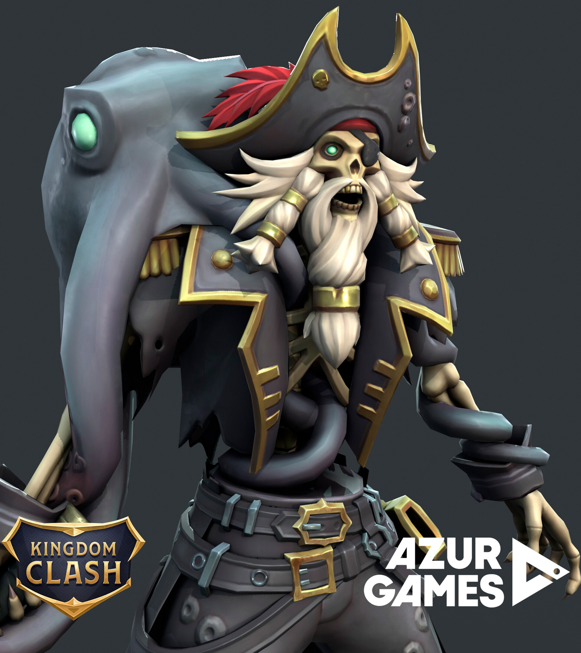 ArtStation - Undead Pirate - Kingdom Clash (3D Stylized Character Art)