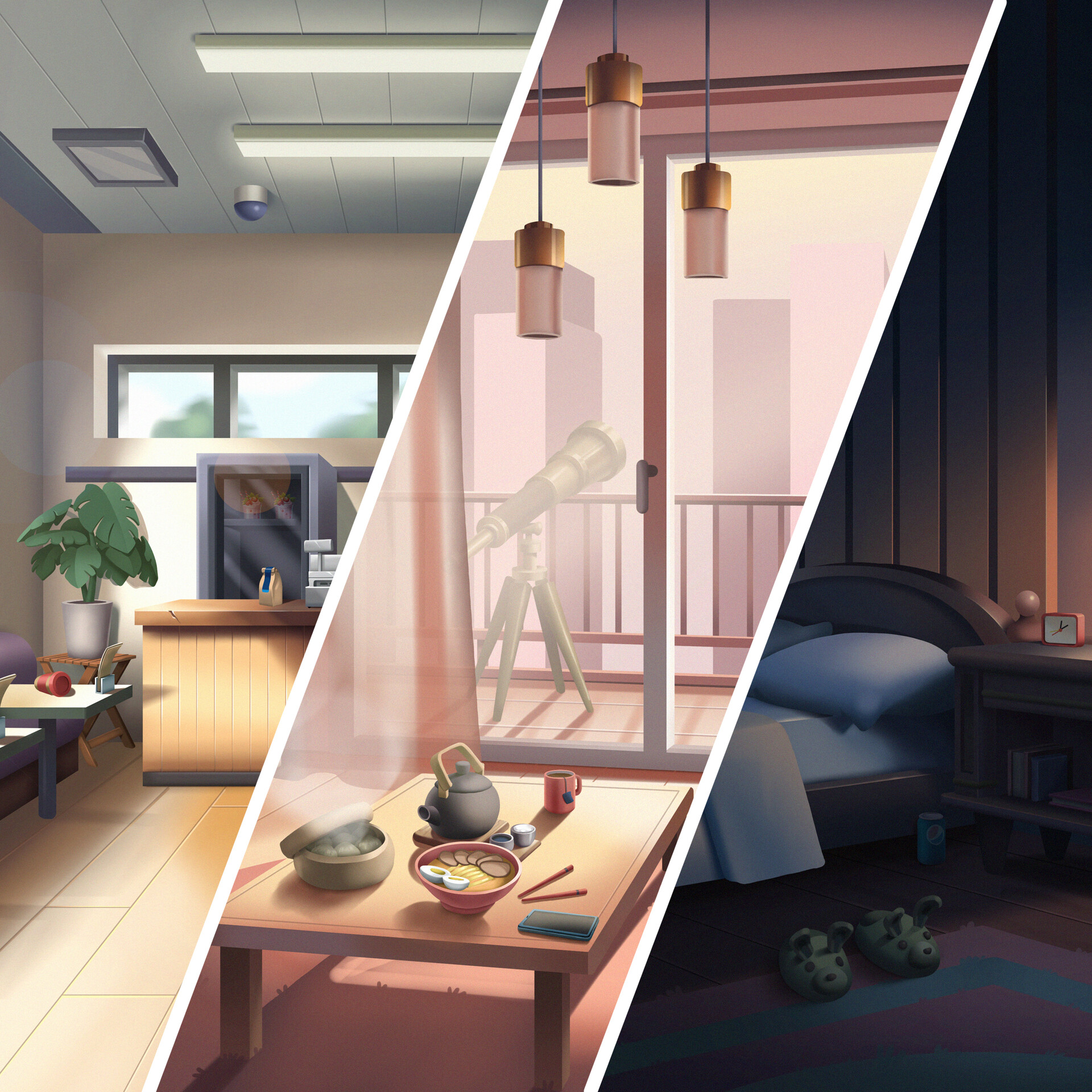 ArtStation - Backgrounds for visual novels