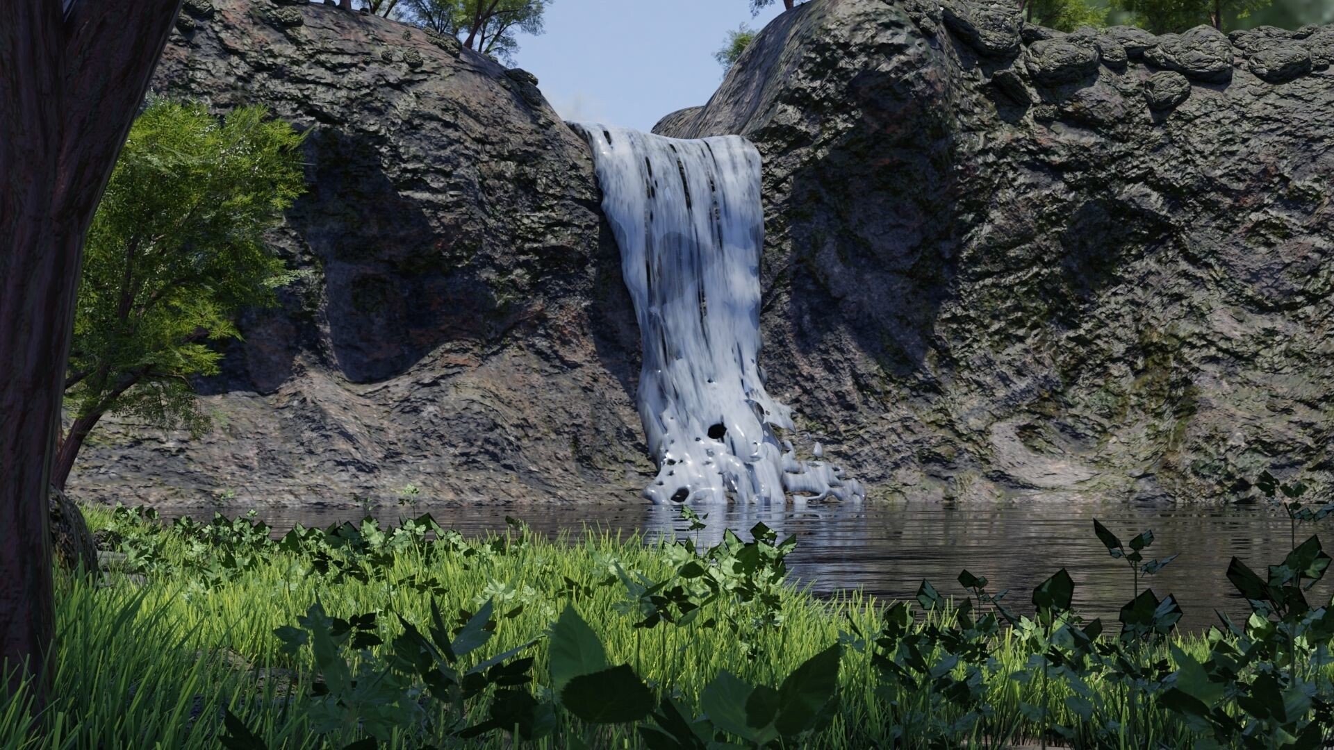 ArtStation - Waterfall Environment