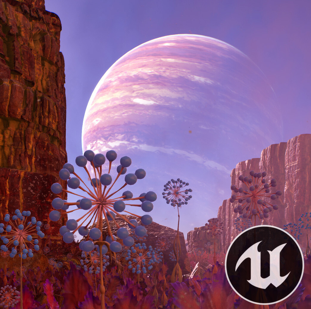 ArtStation - Alien Moon Biome