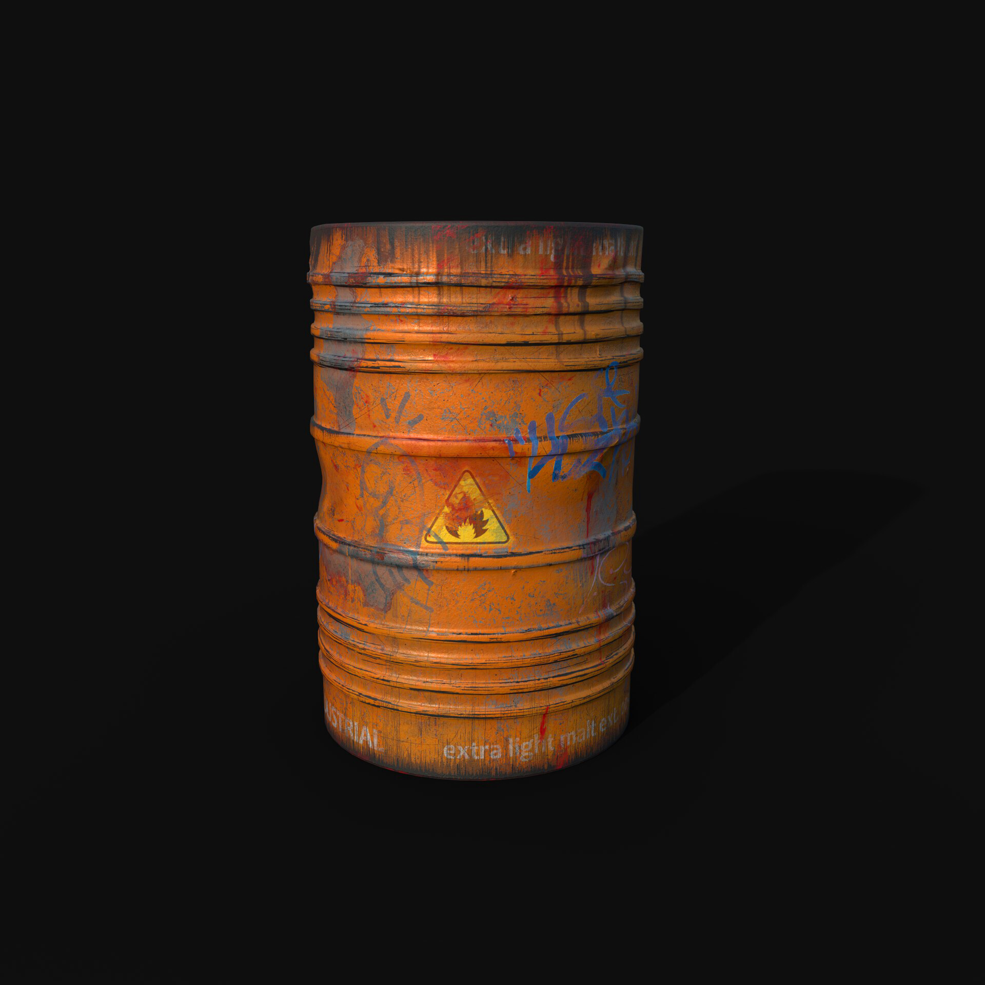 ArtStation - Metal orange barrel