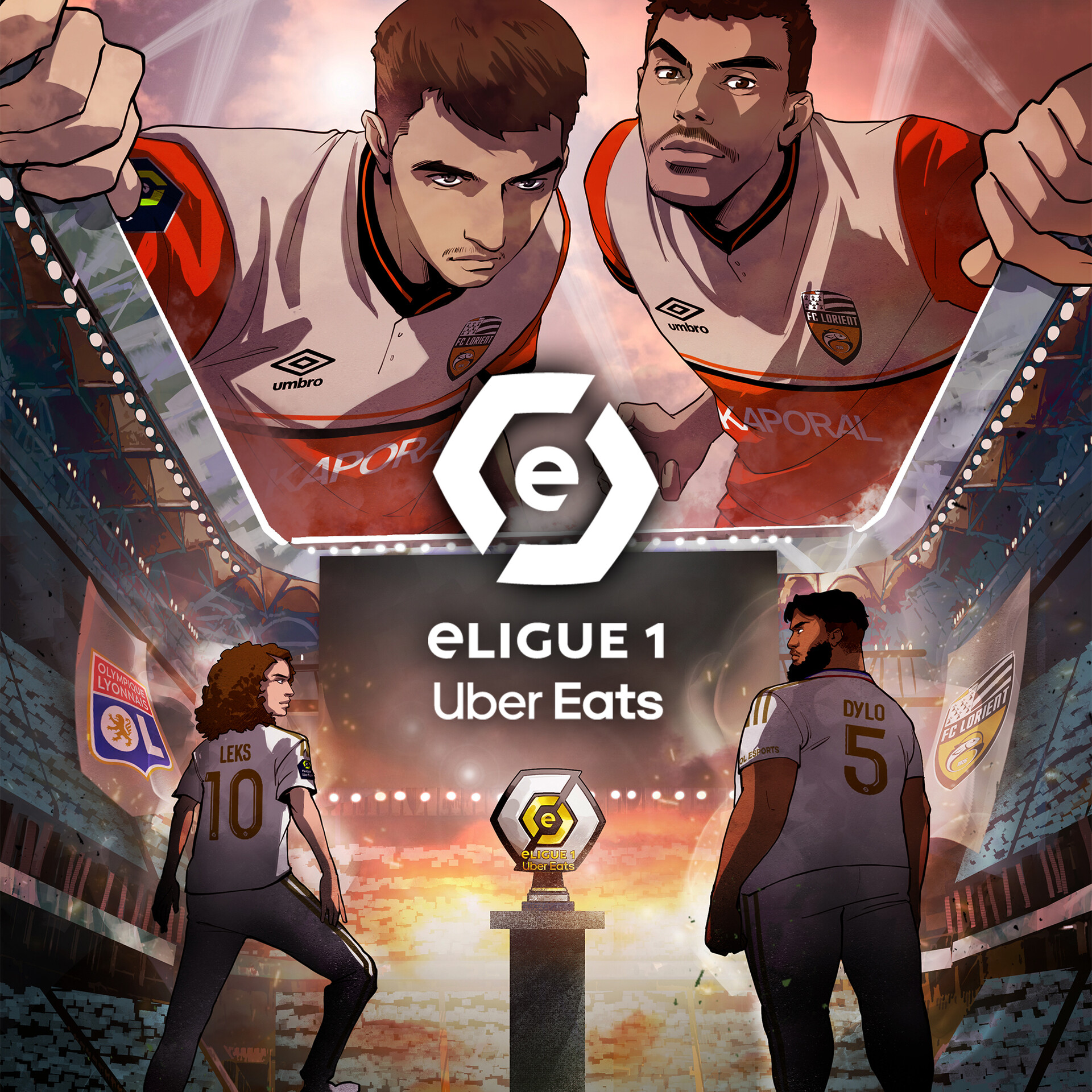 ArtStation - eLigue1 Uber Eats - 2D assets & Vis Dev