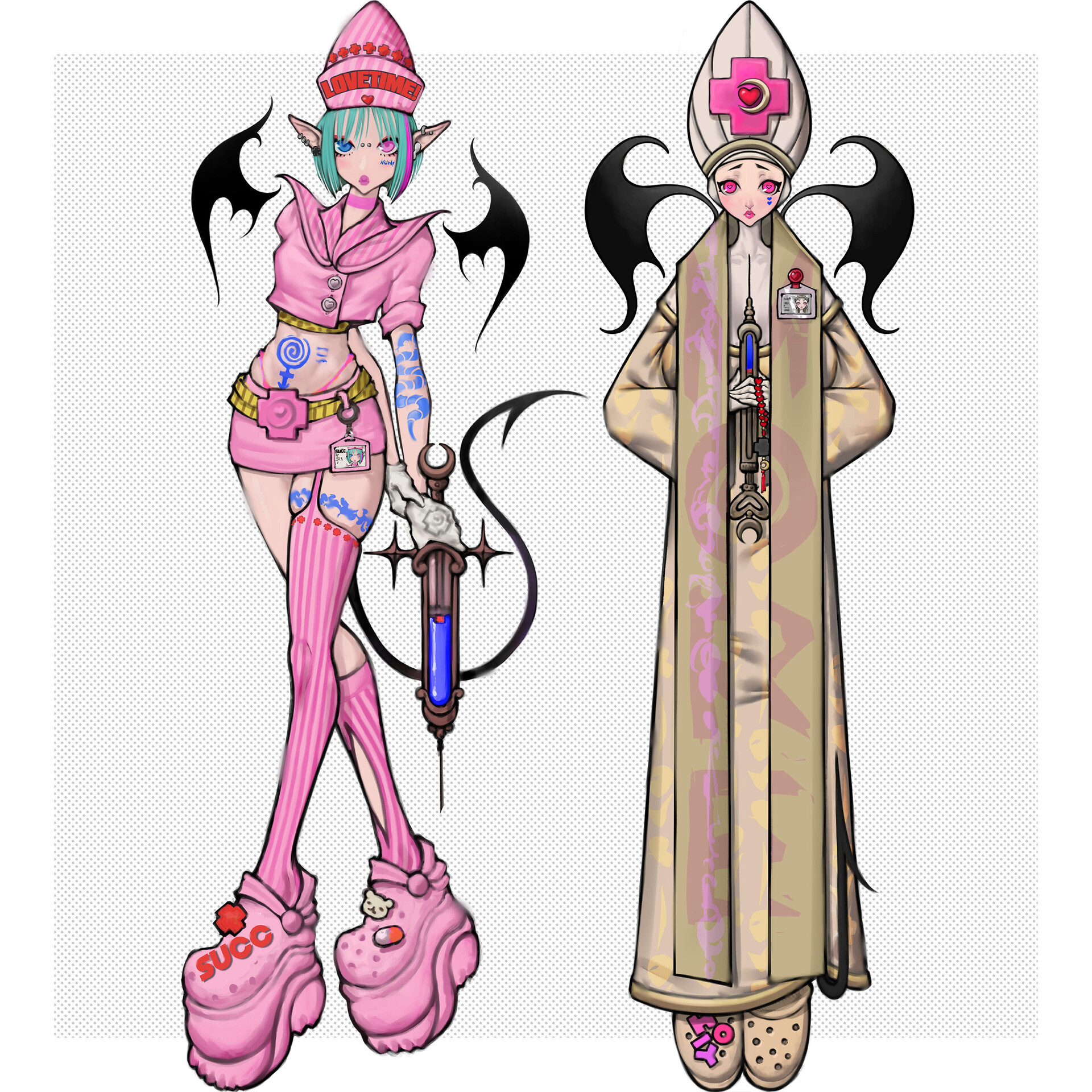ArtStation - Succubus Nurse and Succubus Priest