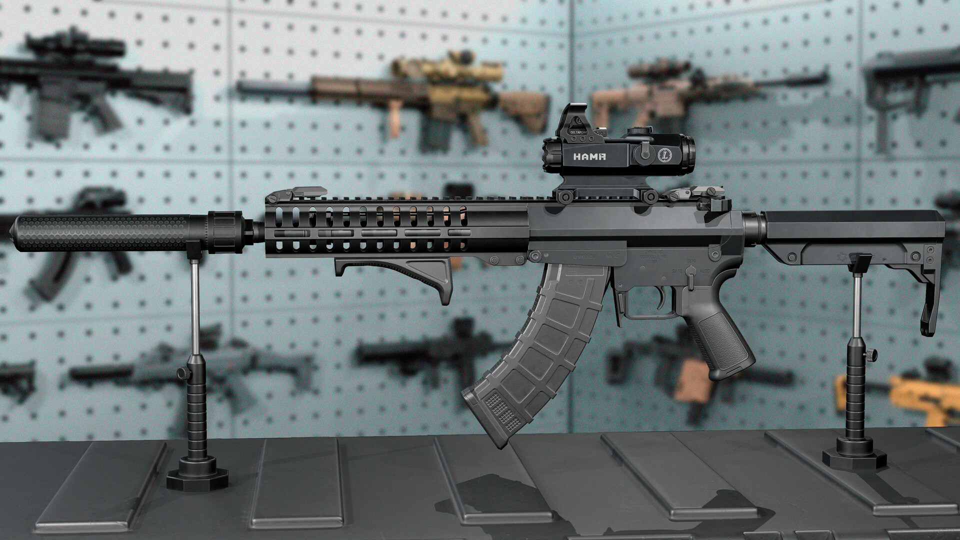 ArtStation - Tactical modular assault rifle Mk47 Mutant