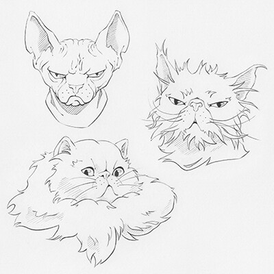 ArtStation - Sneaky kittehs