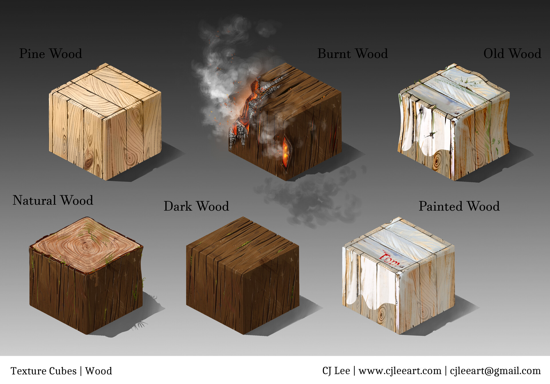 ArtStation - Texture Cubes_Wood