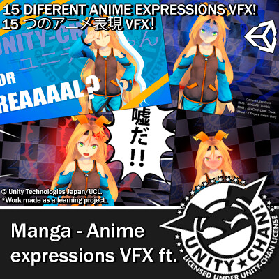 ArtStation - Anime expressions VFX ft. Unity-Chan! / アニメ表現 VFX ft. ユニティ ...