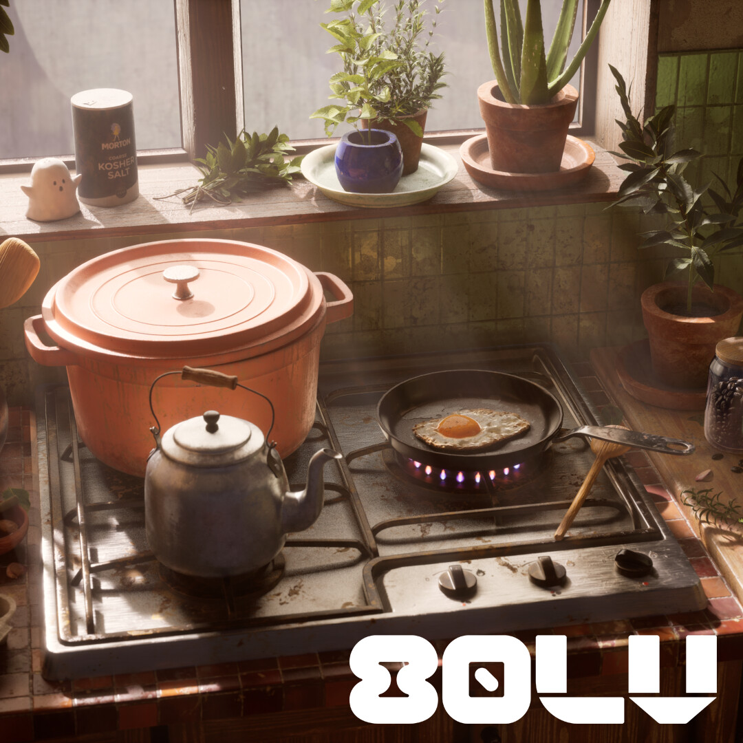 ArtStation - 80LV Article - Learn How To Create A Cozy Kitchen Scene ...