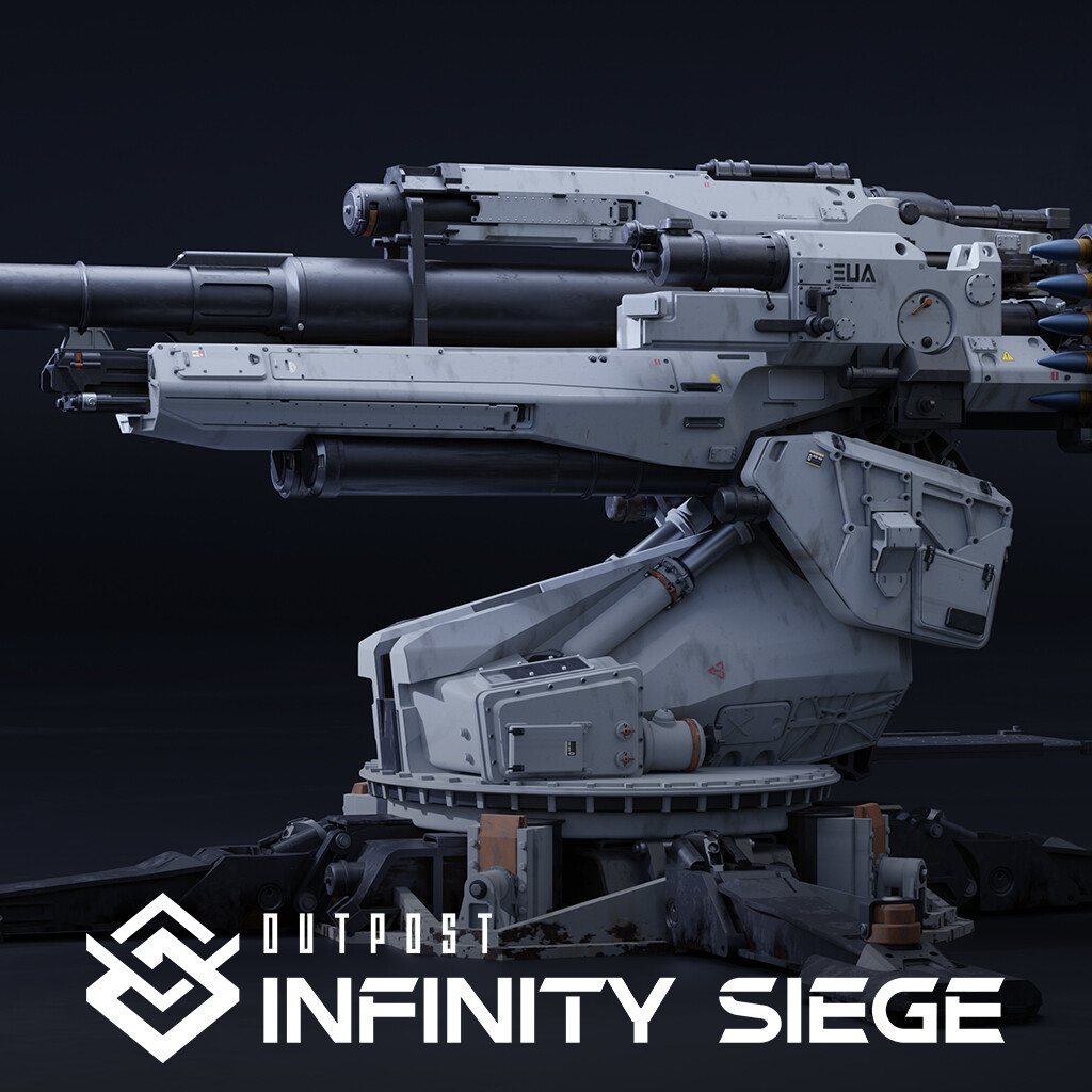 ArtStation - Outpost: Infinity Siege/重装前哨 Cannon-typer2/改装加农炮