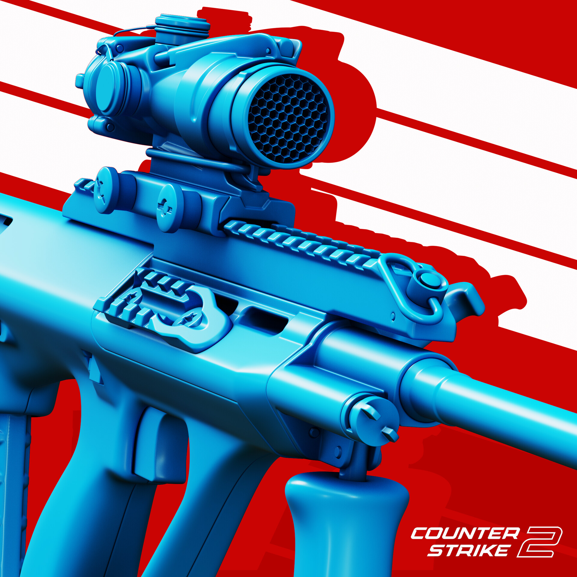 ArtStation - Counter-Strike 2 AUG High Poly