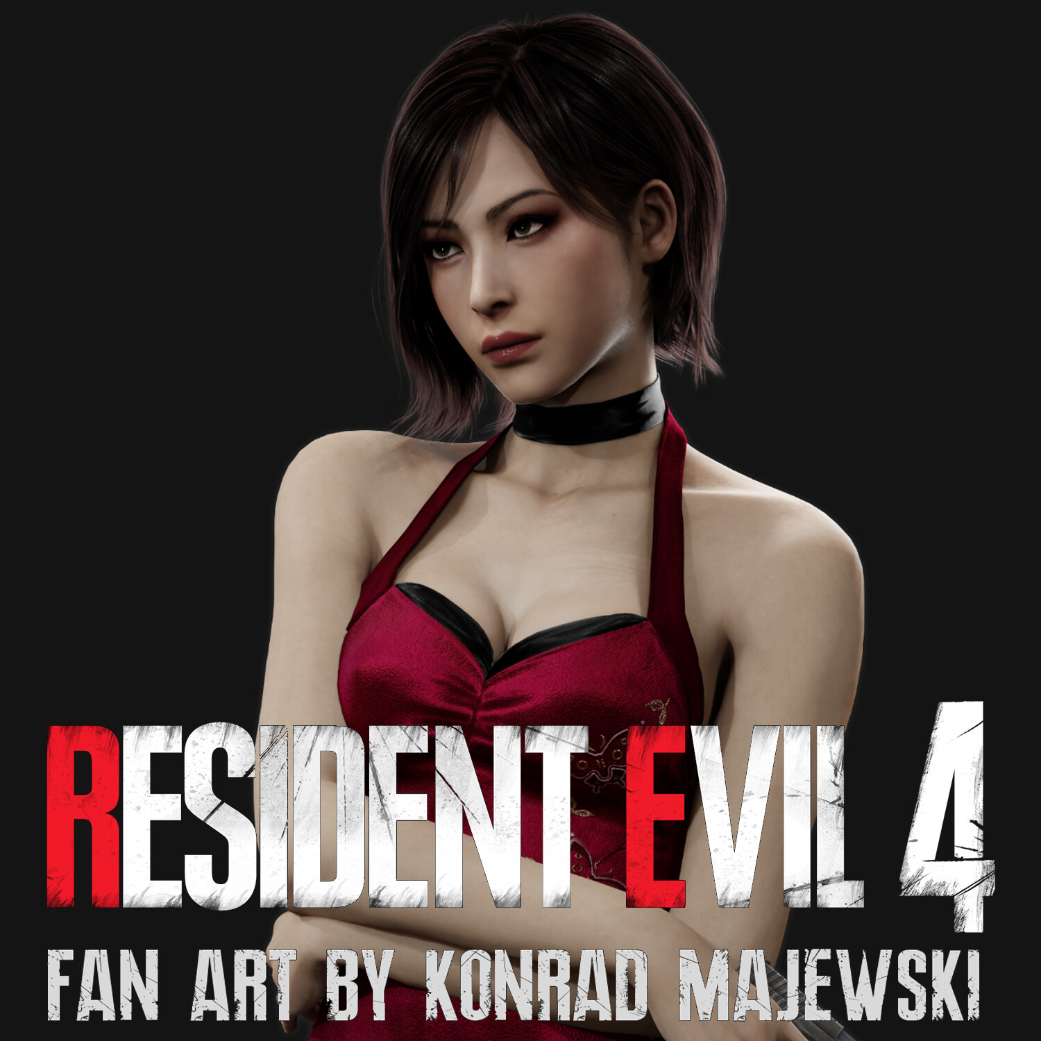 ArtStation - Resident Evil 4 Remake| Ada Wong Red Dress