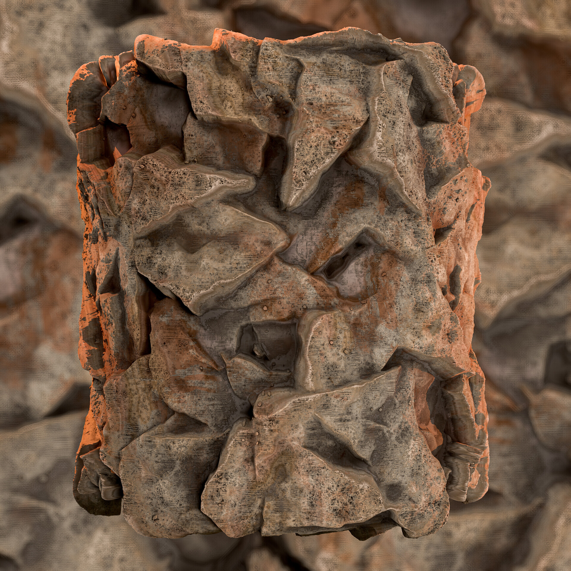 ArtStation - Rock Wall Study