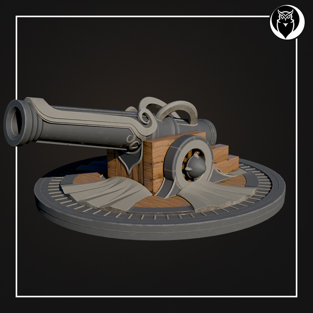 ArtStation - Stylized cannon-Environment Props